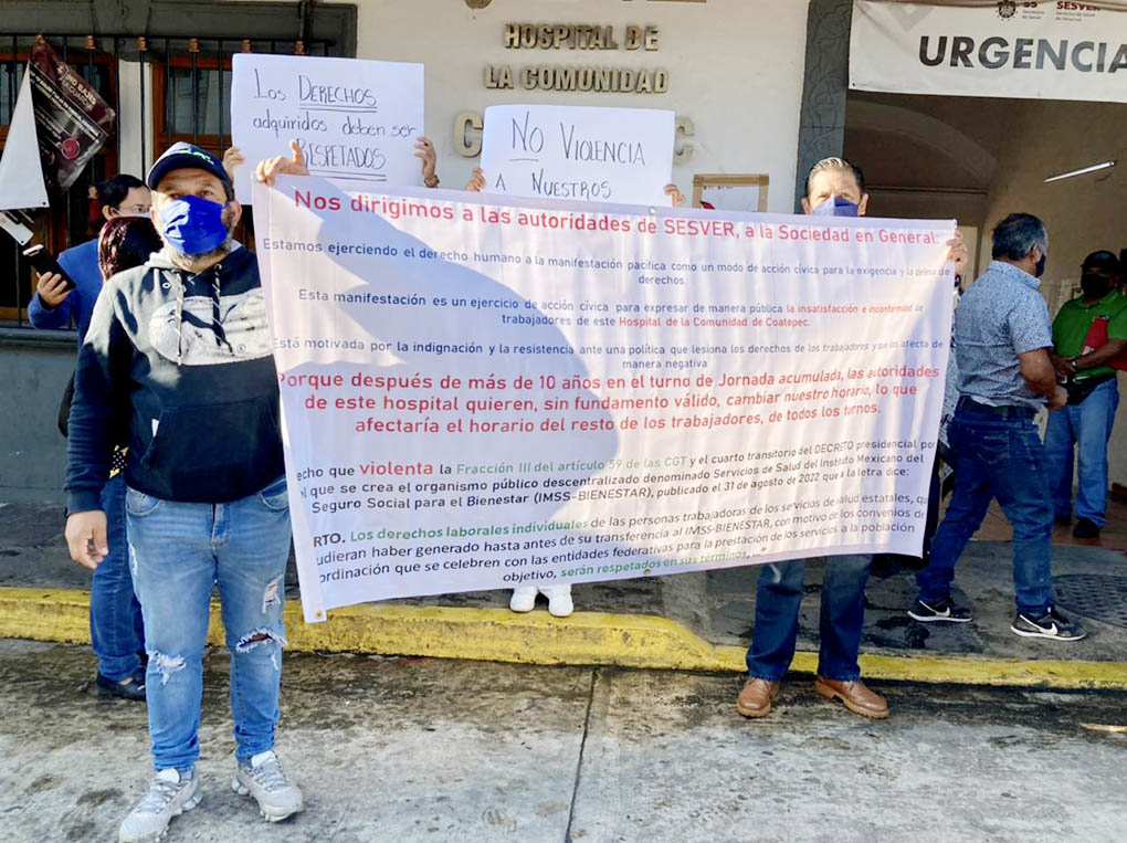 El Heraldo de Xalapa - Empleados protestan en hospital de Coatepec ...